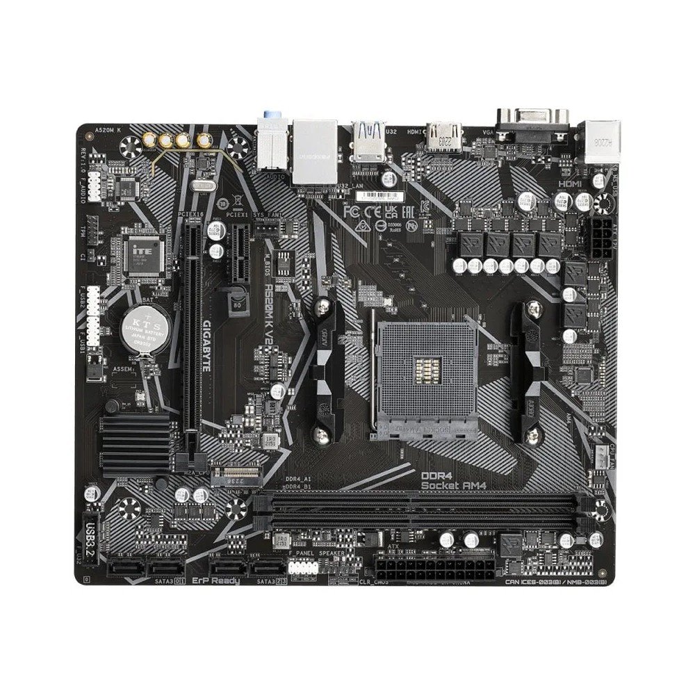 Placa Base Gigabyte A520M K V2 AM4 Micro ATX